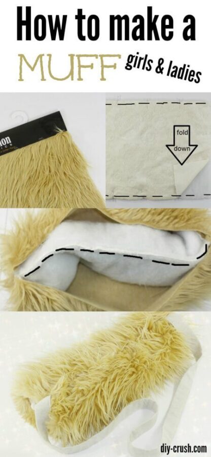 How To Make A Muff For Ladies And Girls - DIY Crush