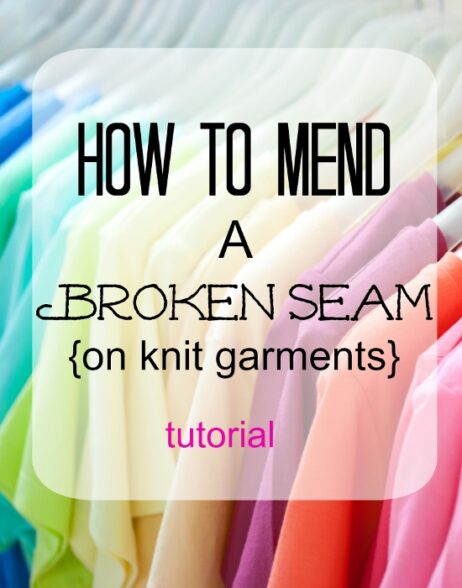 How To Mend A Broken Seam - DIY Crush