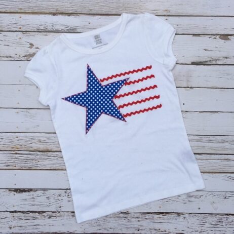 Stars & Stripes Applique T-Shirt Tutorial {With Free Pattern} - DIY Crush