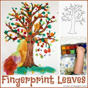 Fingerprint Leaves DIY - DIY Crush