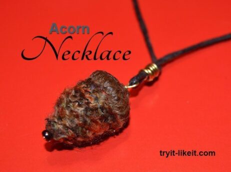 How To Make A Pretty Acorn Necklace - DIY Crush
