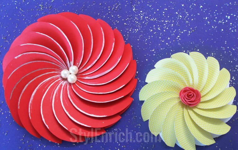 How to Make Easy Spiral Flowers - DIY Crush