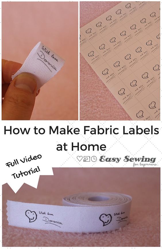 How To Make Fabric Labels At Home DIY Crush