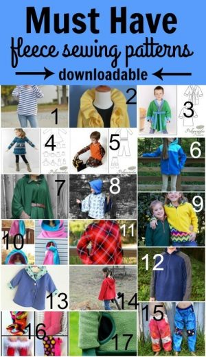 Must Have Fleece Sewing Patterns - DIY Crush