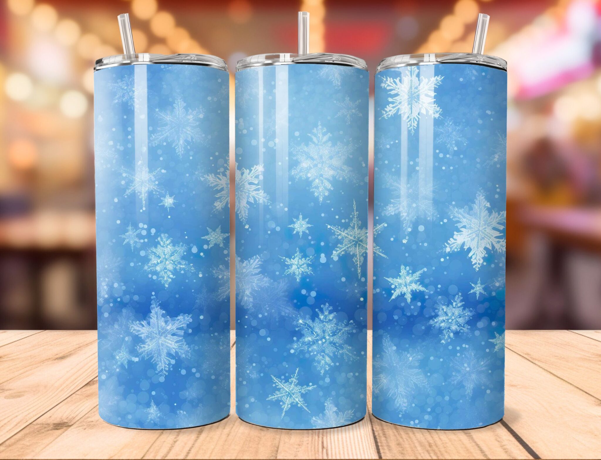 Free Snowflake Tumbler Wrap Designs for Download - DIY Crush