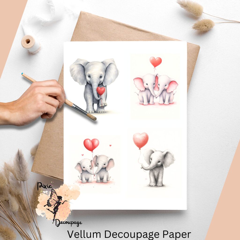 Stone Angel 6, One Sheet Decoupage Paper - DIY Crush