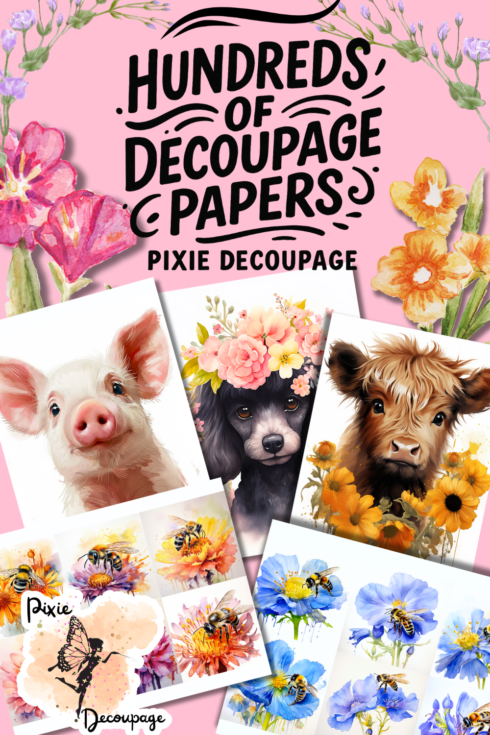 Pixie Decoupage Papers - DIY Crush