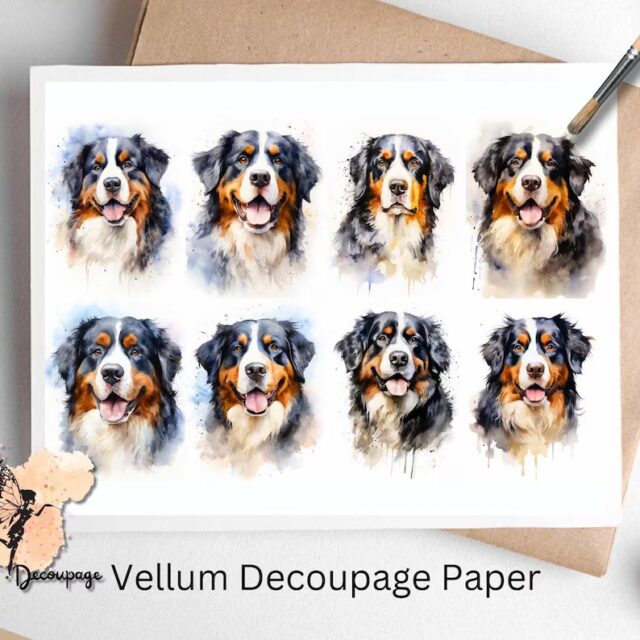 Bernese 1, One Sheet Decoupage Paper - DIY Crush