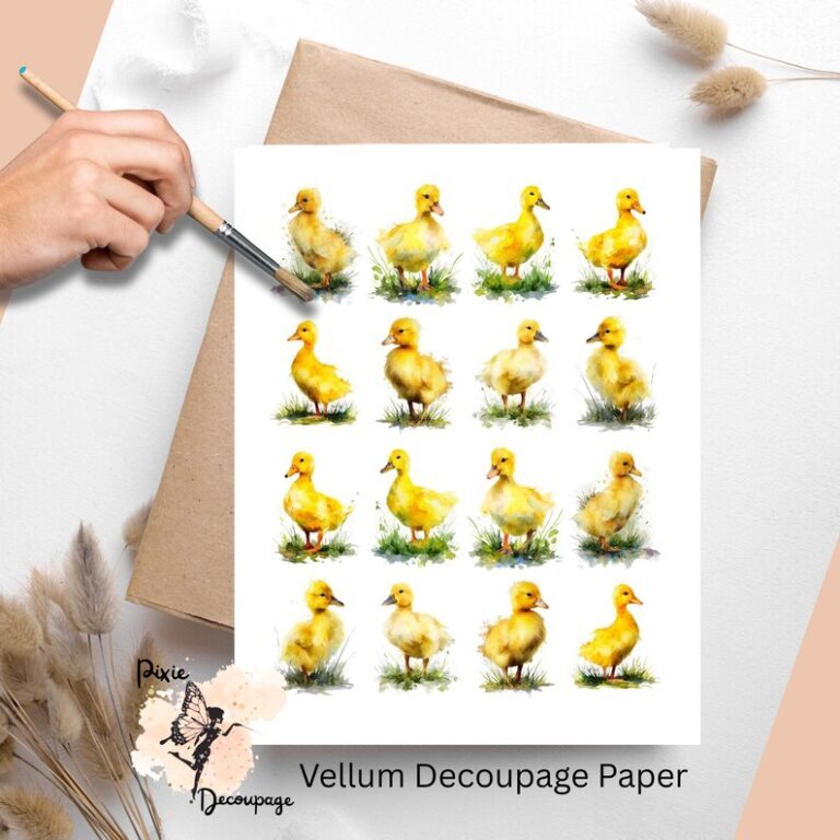 Baby Duckling 2, One Sheet Decoupage Paper - DIY Crush