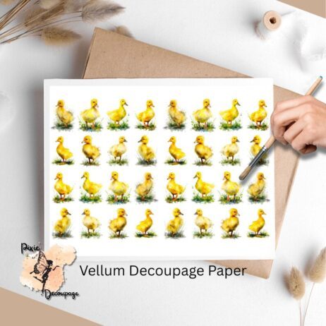 Baby Duckling 3, One Sheet Decoupage Paper - DIY Crush