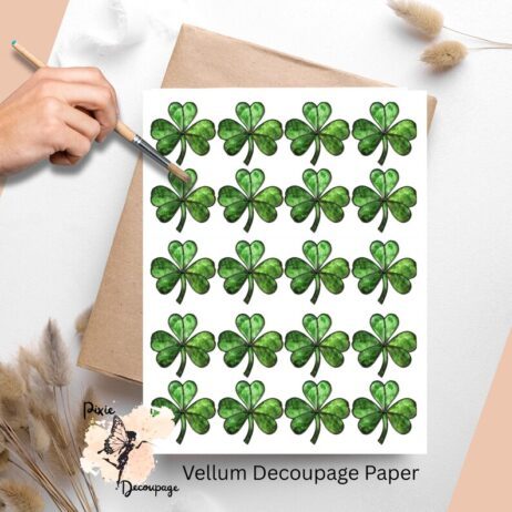 Shamrock 2, One Sheet Decoupage Paper - DIY Crush