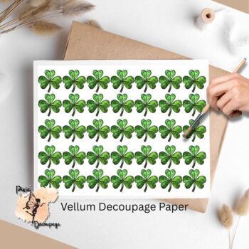 Shamrock 3, One Sheet Decoupage Paper - DIY Crush